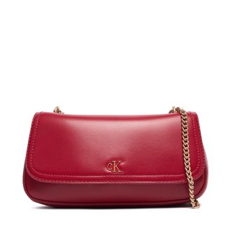 Calvin Klein Handtasche Calvin Klein Ck Convertible Chain Small Bag LV04F3172G Dunkelrot