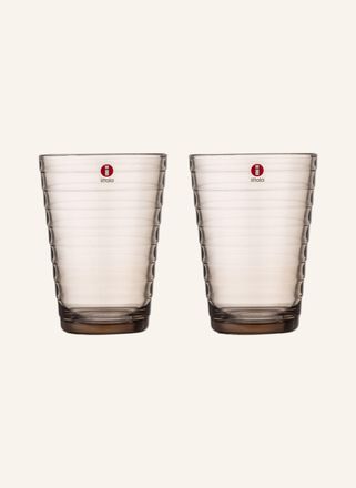 iittala 2er-Set Trinkgl&auml;ser Aino Aalto beige