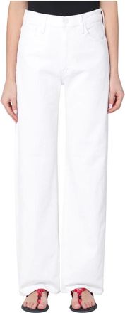 Mother Femme, Jeans, Blanc, Taille: W29 Regular Fit Sneak Jeans