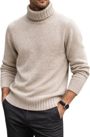 Gran Sasso Homme, Pulls, Beige, Taille: L Pull Col Roul&eacute;
