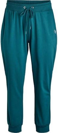 Zizzi Pantalon de jogging actif pour femme - Grandes tailles - Pantalon de sport et de loisirs confortable - Coupe ample - Avec chevilles c&ocirc;tel&eacute;es - Grande 