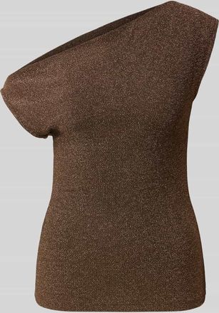 Selected Blusentop aus Silber mit One Shoulder