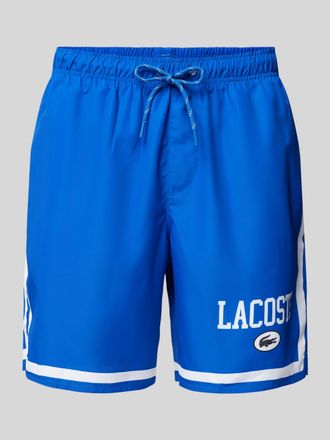 Lacoste Shorts mit Label-Print