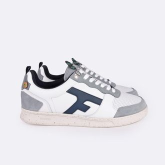 Faguo Baskets blanches & grises cuir - HAZEL