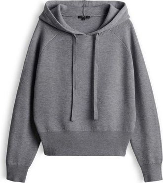 OPUS Kapuzenpullover Perel aus Feinstrick mit M&eacute;lange-Effekt
