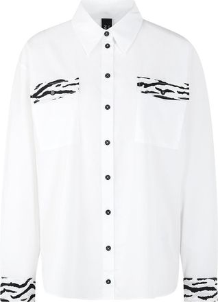 Marc Cain Bluse mit Animalprint Details