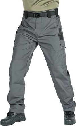 Generic Pantalon cargo imperm&eacute;able et respirant l&eacute;ger &agrave; taille &eacute;lastique pour homme - Pantalon l&eacute;ger pour la randonn&eacute;e, le travail, le sport, la course &agrave; pied
