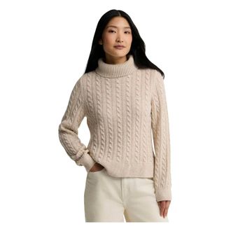 Barbour Femme, Pulls, Beige, Taille: 40 FR Col roul&eacute;s