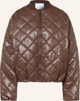 Rich & Royal Blouson In Lederoptik braun
