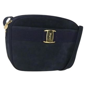 Ferragamo Sac bandouli&egrave;re en cuir Pre-owned - Femme - Pre-owned - Bleu - Taille: ONE Size