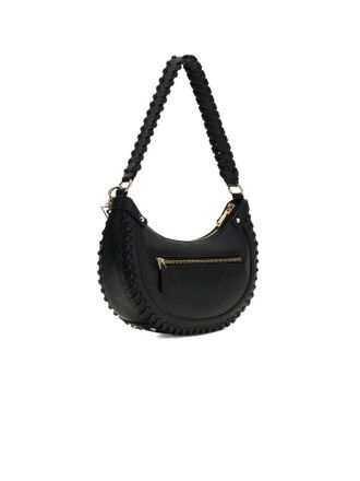 Guess Womens Shoulder Bag Black Polyurethane - Shoulder-Bags