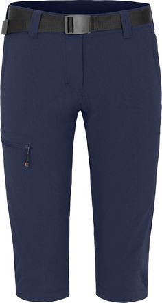 Bergson BARLEE Capri (Slim) | Damen 3/4 Wanderhose, vielseitig, pflegeleicht, Peacoat Blue [368], 38 - Damen