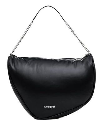 Desigual Accessoires Sac à provisions en Tissu, Courses Femme, Noir, Taille Unique