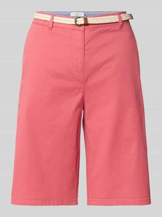 Christian Berg Bermudas mit Gürtel und französischen Eingrifftaschen