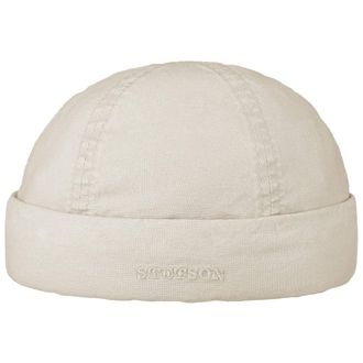 Stetson Delave Organic Cotton Dockerm&uuml;tze Herren Made in EU UV-Schutz 40+ Nachhaltig Einfarbig Fr&uuml;hling Sommer Hellbeige XL (60-61 cm)
