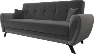 Mirjan24 Schlafsofa mit Bettkasten Mulak, Couch mit Bettfunktion, Polstersofa, Sofa mit Schlaffunktion, Bettsofa, Dauerschl&auml;fer-Sofa, Couchgarnitur (Prima 15 +