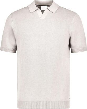 Roy Robson Strick-Poloshirt aus einem Baumwoll-Mix mit Reiskornstruktur in