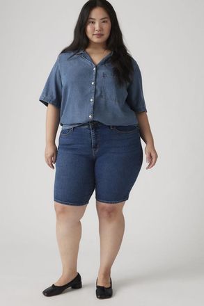Levi's Short Galbant Bermuda (grandes Tailles) - Femme - Bleu / Clever Girl Short Plus - 14