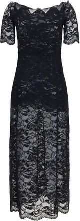 Paco Rabanne Womens Black Polyamide Long Dress
