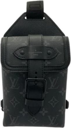 Louis Vuitton Sac bandouli&egrave;re Saumur Monogram Eclipse Pre-owned - Femme - Pre-owned - Noir - Taille: ONE Size