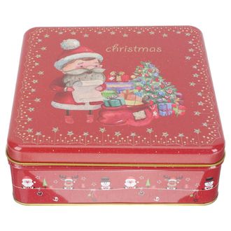 Cabilock Keksdose Weihnachten Keksdose Metall: Rechteckig Weihnachtsdose Plätzchendose Gebäckdose Groß Plätzchendose Weihnachten Geschenkdosen Weihnachten Zum 