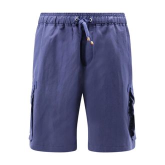 Brunello Cucinelli Cargo-Shorts mit Kordelzug - - Shorts - Herren - Blau - S