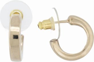 Chanel Ohrringe - CHANEL CREOLE-OHRRINGE MIT GOLDENEN METALLSPITZEN - Gr. unisize - in Gold - f&uuml;r Damen