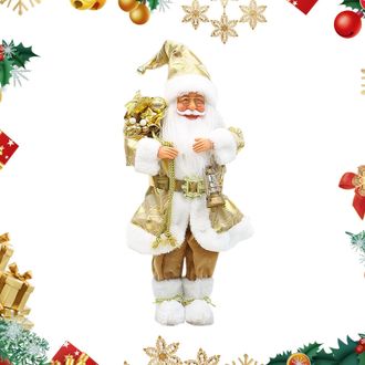 Generico Weihnachtsmann-Dekoration: Stehende Figur, 45,7 cm, Weihnachtsmann-Dekoration, f&uuml;r Zuhause, Tisch, Schreibtisch, Fenster, Kamin, Familie, Freunde, Kol