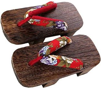 Beaupretty Japonais Pour Femmes Sandales De Style Maison Chaussures De Bois Antidérapants