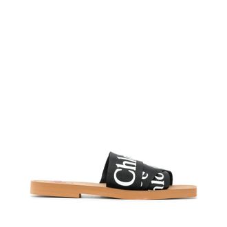 Chlo&eacute; Woody Flat Mule - - Shoes - Damen - Schwarzk - 36 EU