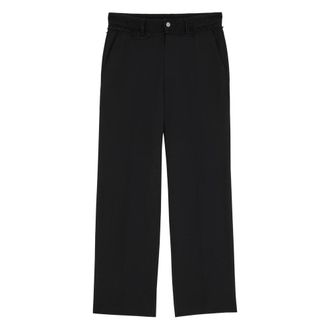 Maison Margiela Homme, Pantalons, Noir, Taille: XL Replaced Waist Wool Pantalons