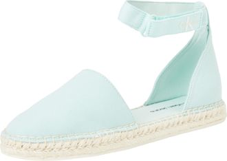 Calvin Klein Jeans Damen Espadrilles Ankle Stoffschuhe, Türkis (Blue Glass), 41