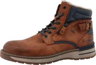 Mustang Jeans Herren Stiefelette Schnürboot wasserabweisend mit Warmfutter 15M0011002, Größe:44 EU, Farbe:Braun