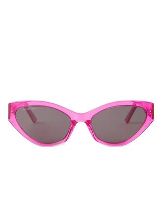 Balenciaga lunettes de soleil &agrave; monture papillon - Rose