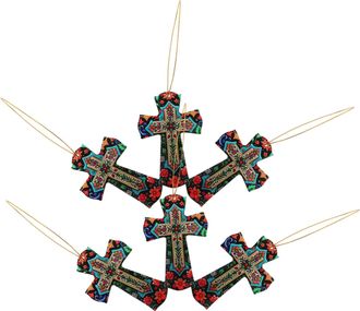 Cabilock Fester Acryl-autospiegel-h&auml;ngeornament Kreuzanh&auml;nger Kruzifix Einfaches Design Einfache Installation