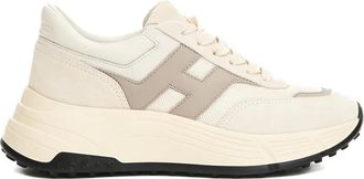 Hogan Low-Top Sneaker - Hi Fi Sneakers With Suede Upper - Gr. 36,5 (EU) - in Beige - für Damen