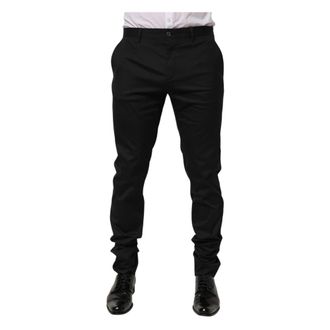 Dolce & Gabbana Homme, Pantalons, Noir, Taille: L Pantalon de ville