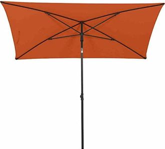 Siena Garden City Mittelstockschirm anthrazit/Terracotta 140x210cm