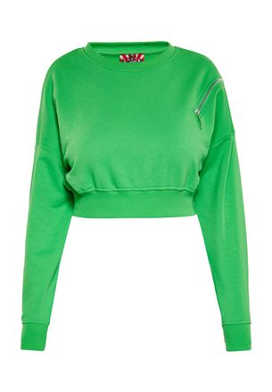 Mymo Sweatshirt Damen gr&uuml;n