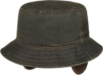 Stetson Chapeau Bob en Tissu avec Oreillettes Homme - Coton Doublure, Doublure Automne-Hiver Hiver - M (56-57 cm) Marron