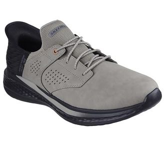 Skechers Baskets Slade-Macklin pour Homme, Ciment, 47.5 EU