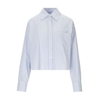 Max Mara Femme, Blouses et Chemises, Bleu, Taille: 34 FR Eden Striped Shirt