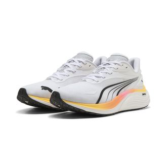 Puma Herren Electrify Nitro 4 Stra&szlig;en-Laufschuh, White Poison Pink Sun Stream, 45 EU
