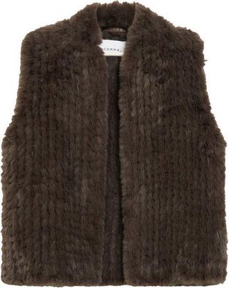 Comma Outdoorjacke Outdoor-Weste Fake-Fur-Weste