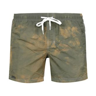 Sundek Golden Wave Elastic Waist Short - - Swimwear - Herren - Gr&uuml;n - M