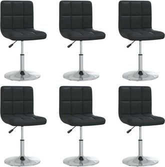 vidaXL Vidaxl - Chaises à manger lot de 6 noir similicuir