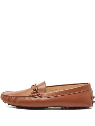 Tod's Loafer mit Logo-Schnalle - Braun
