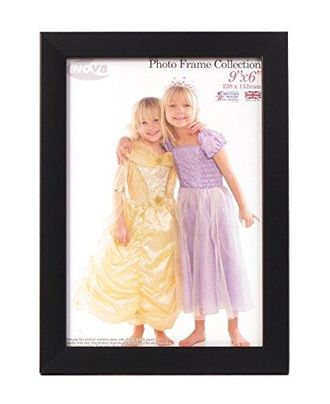 Inov8 PFVS-SABK-96 Traditionell Briten Foto und Bilderrahmen, 15 x 23 cm, Value Satin schwarz