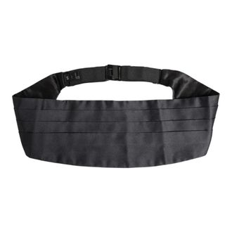 Dolce & Gabbana Homme, Accessoires, Bleu, Taille: 2XL Ceinture de smoking en satin de soie