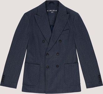Circolo 1901 Flannel bistretch double breasted jacket